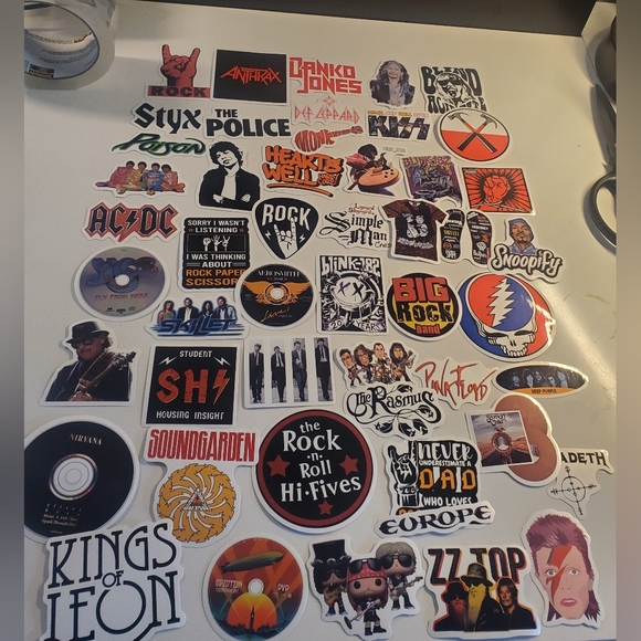 Wall Decor | Rock Band Sticker Collection 5stickers | Poshmark